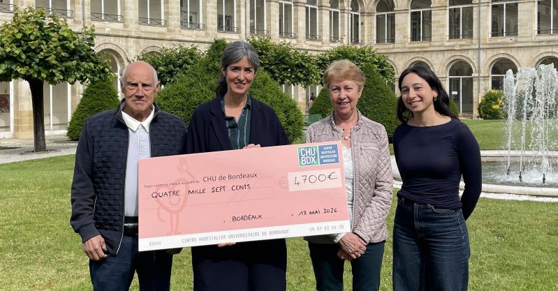 EVELYNE ET JOËL DÉGRAVE RENOUVELLENT LEUR SOUTIEN… - CHU de Bordeaux